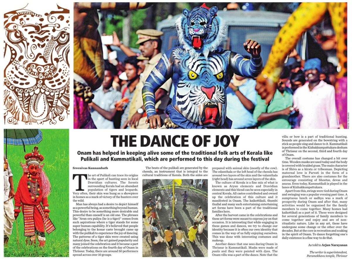Dance of joy – Folk dance forms and Onam – Madraswallah